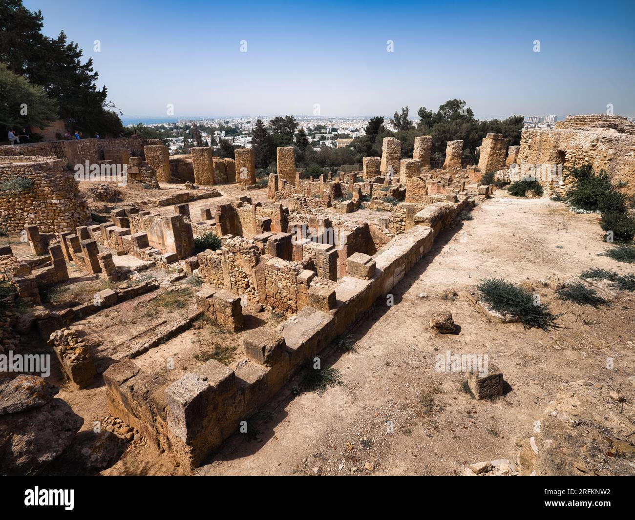 Ancient ruins of the legendary city of Carthage in Tunisia, Africa ...