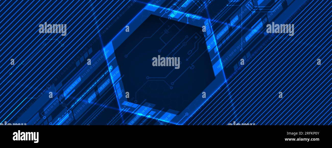 Abstract hexagon background. Technology polygonal design. Digital ...