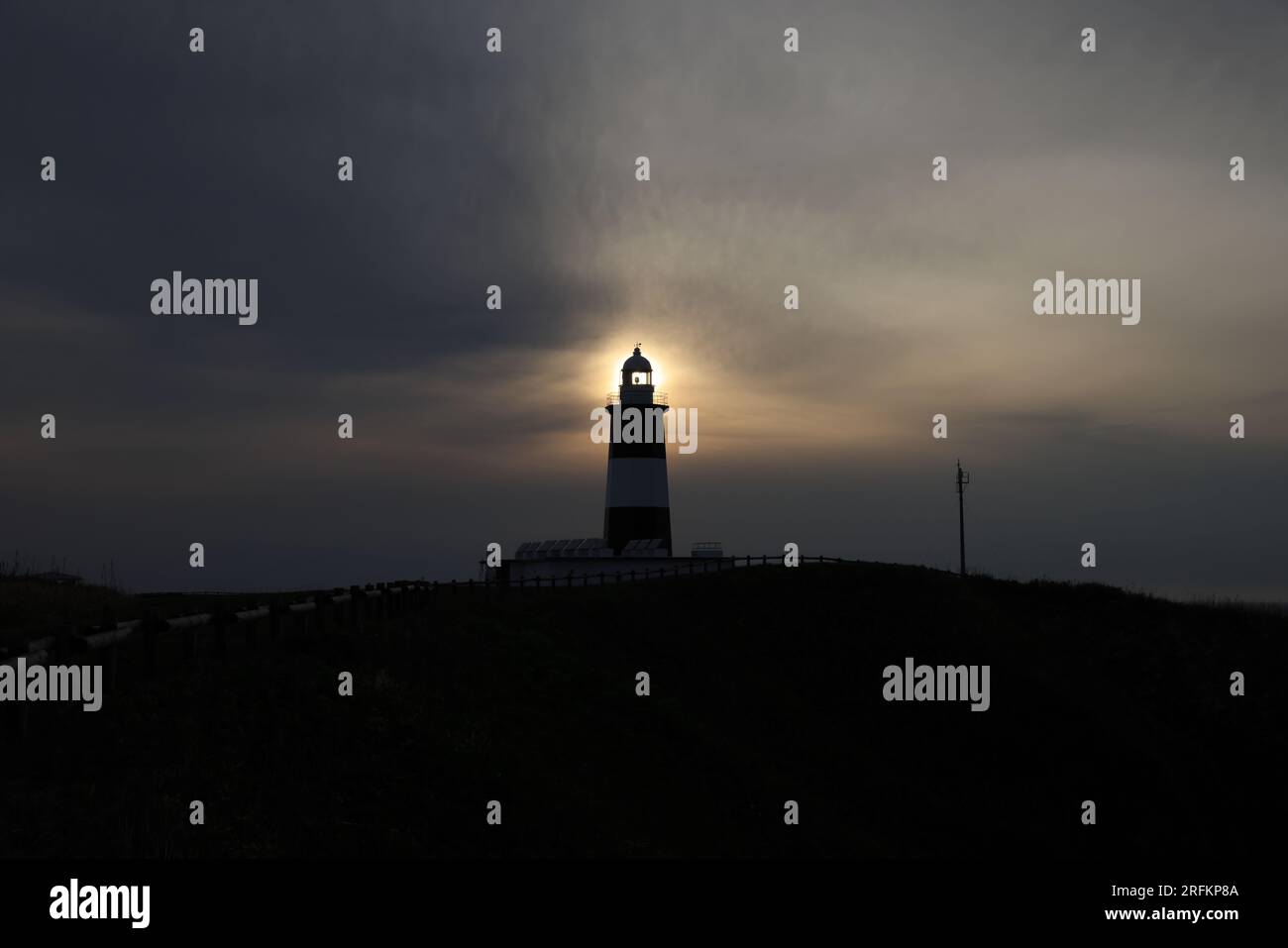 Lighthouse in Cape Notoro, Hokkaido Stock Photo - Alamy