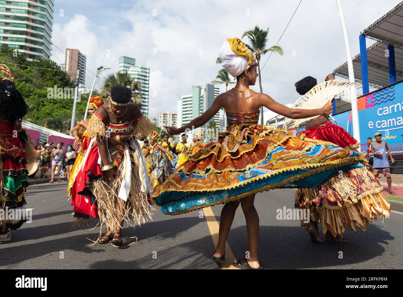 Salvador, Bahia, Brazil - February 11, 2023: Women from a traditional ...