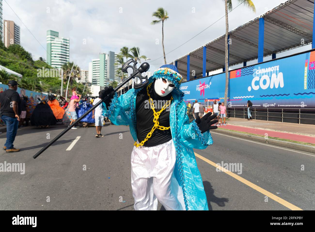 Salvador, Bahia, Brazil - February 11, 2023: People in traditional ...