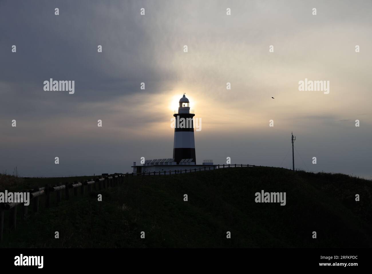 Lighthouse in Cape Notoro, Hokkaido Stock Photo - Alamy