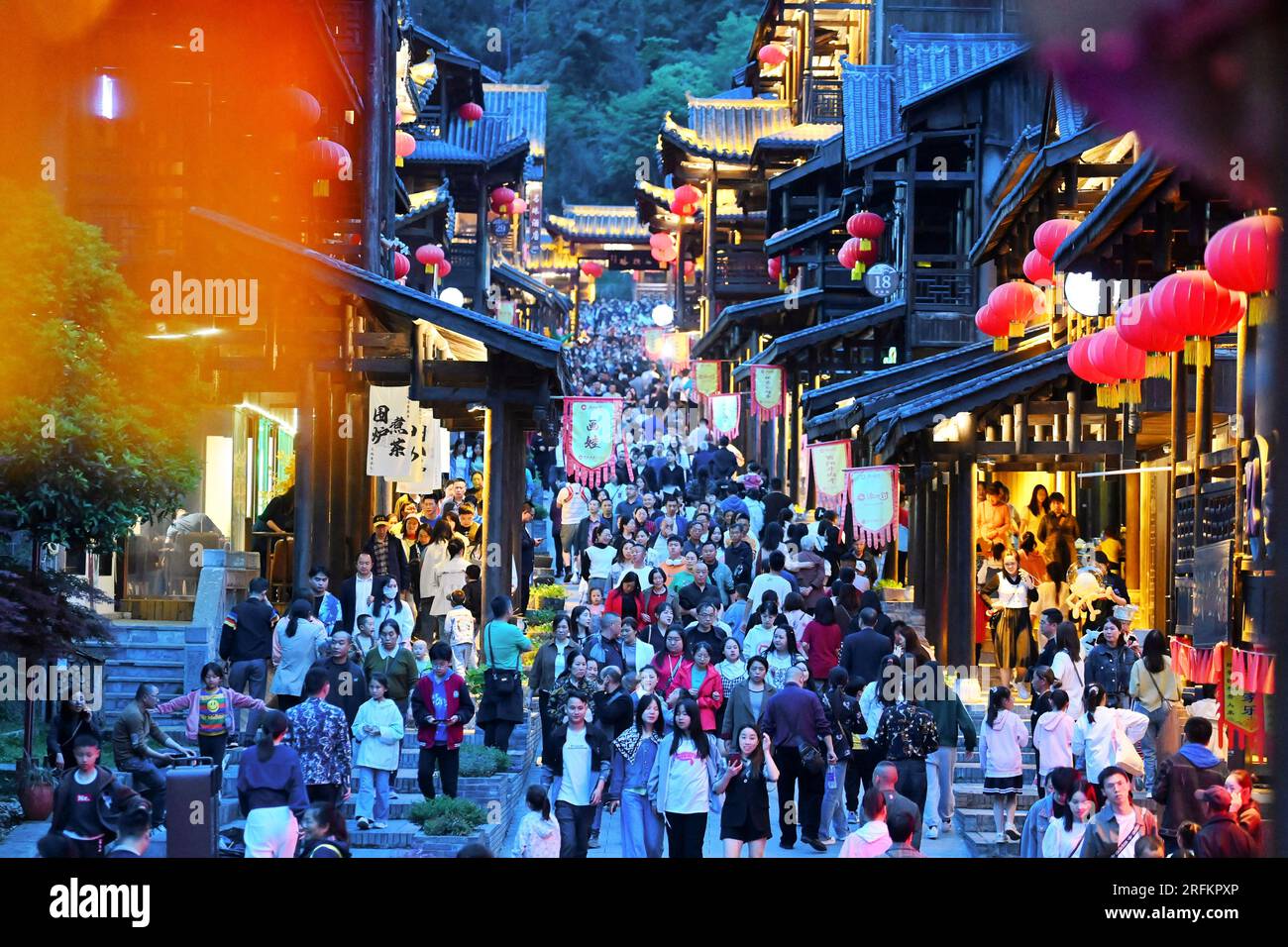 Beijing, China's Chongqing Municipality. 1st May, 2023. Tourists visit ...