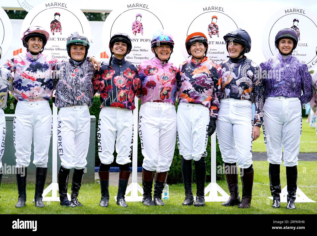 Jockeys Roya Nikkhah, Annabelle Hadden-Wight, Khadija Al Bastaki ...