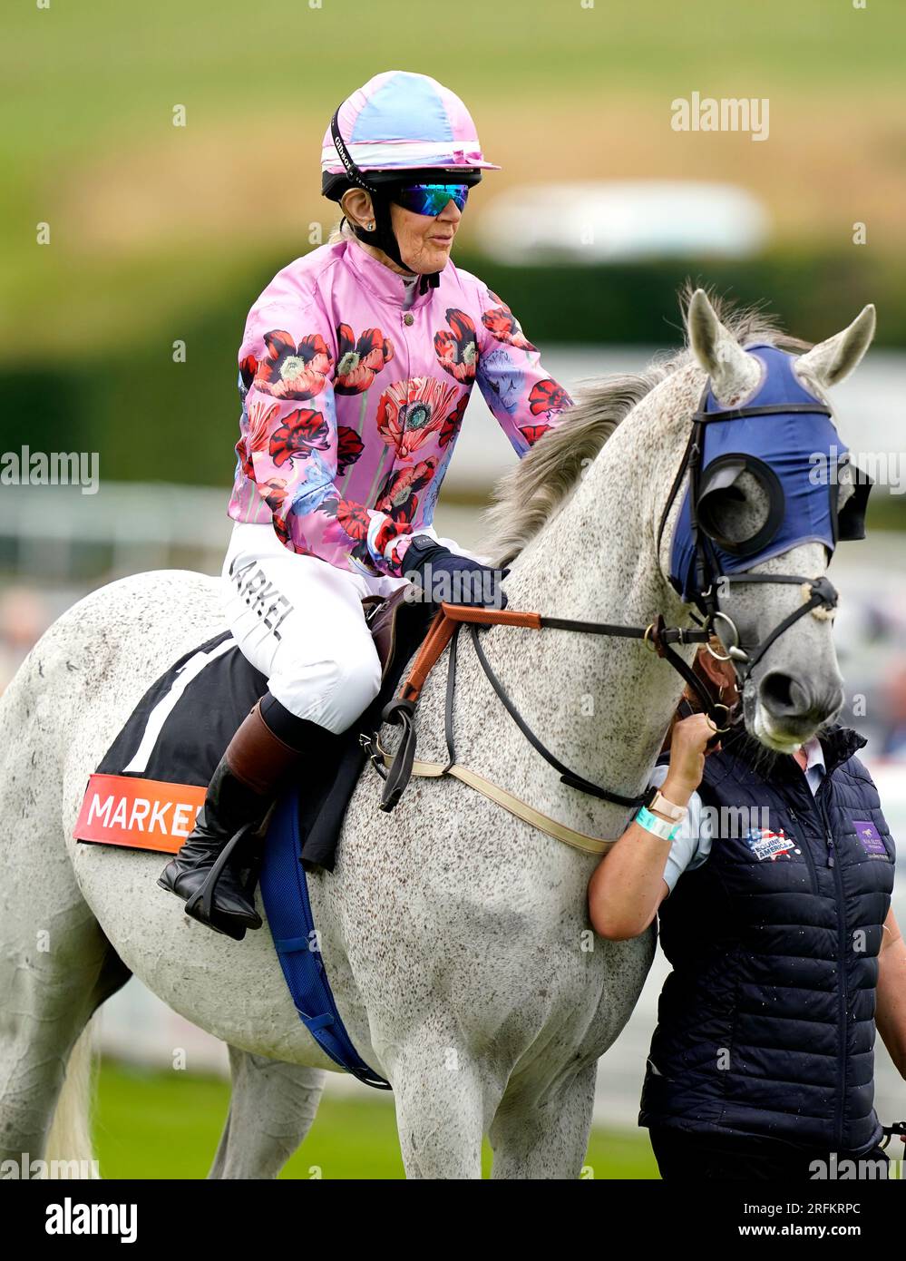 Jockey Caroline Miller with horse Penny Pops ahead of The Markel ...