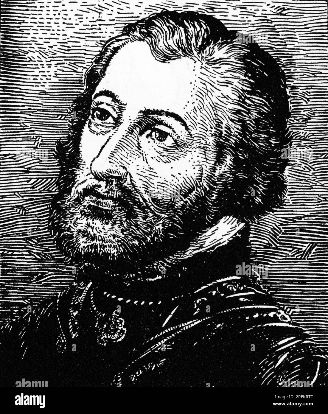 Hernan Cortes (1485-1547). After a portrait of 1525. Hernán Cortés de ...