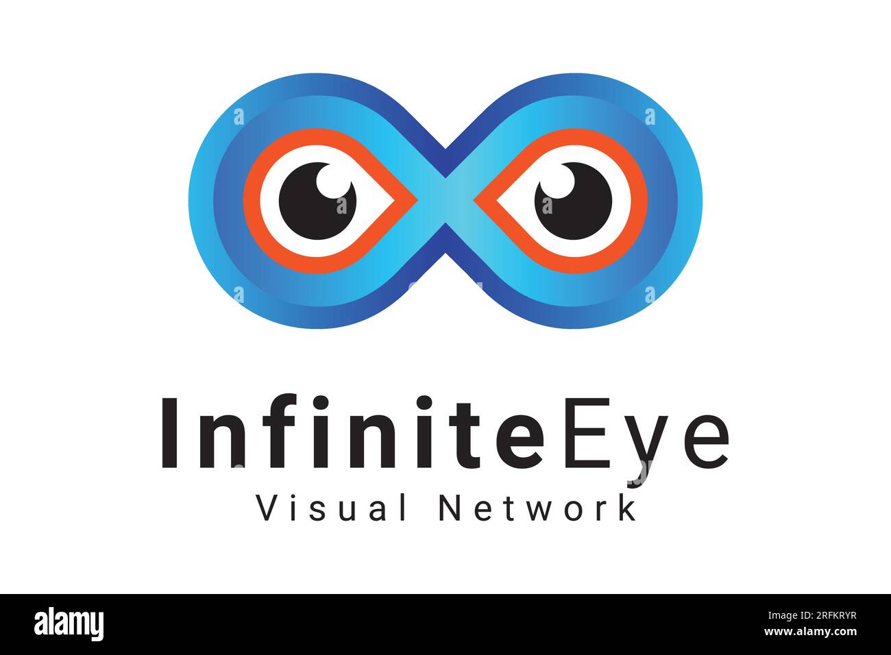Infinite Eyes Logo Design Virtual Reality Eyes Logo Type Stock Vector ...