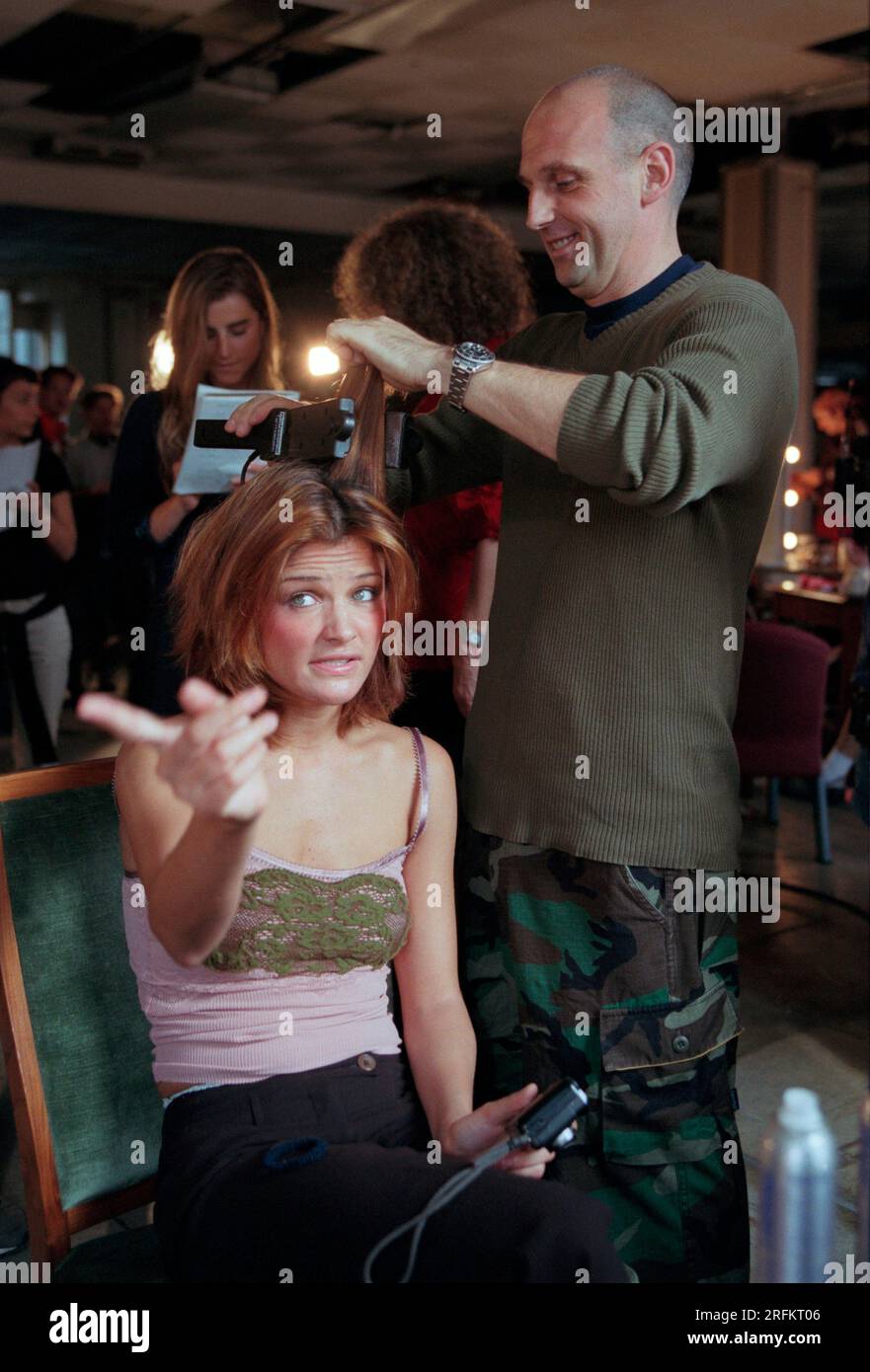 Helena Christensen, backstage whilst modelling for Ghost, founded by ...