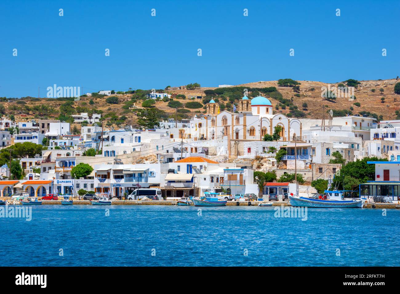 Dodecanese island white church hi-res stock photography and images - Alamy