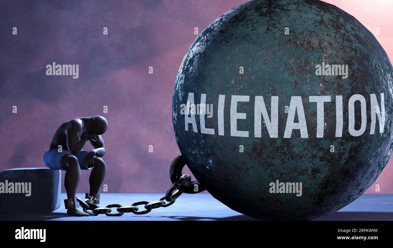 Alienation - a metaphor showing human struggle with Alienation ...