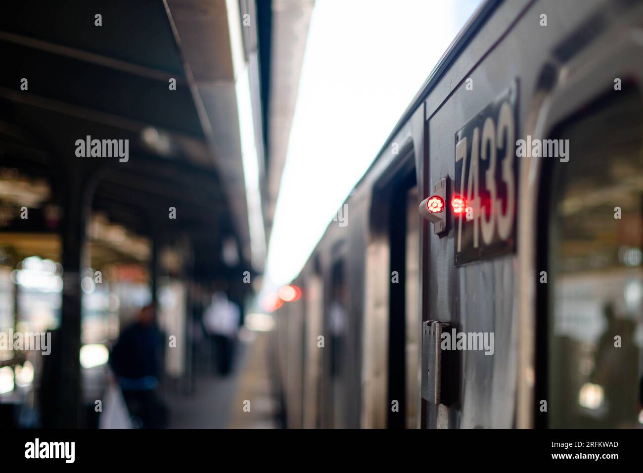 NYC Subway train station public transport copy space city life ...