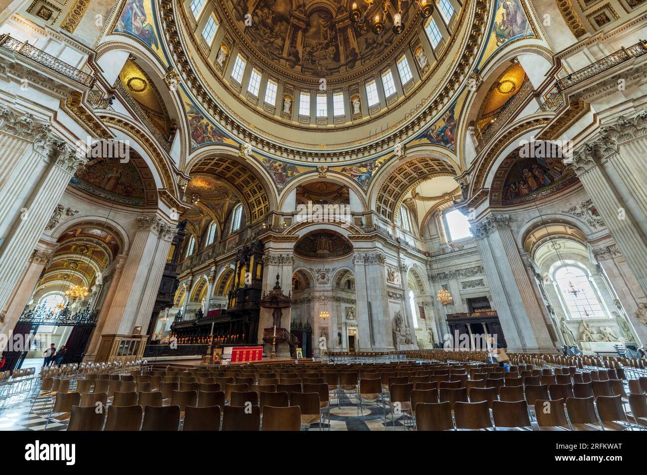 London, England, UK - July 25, 2022. St Paul's Cathedral interior of ...