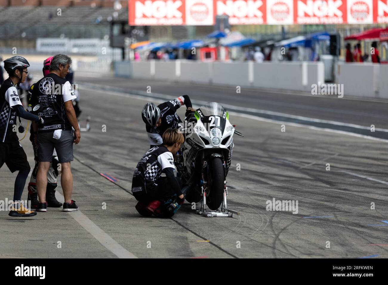 Suzuka, JAPAN, 4 August, 2023. Team Dr. Dry Racing TMR with ACE CAFE ...
