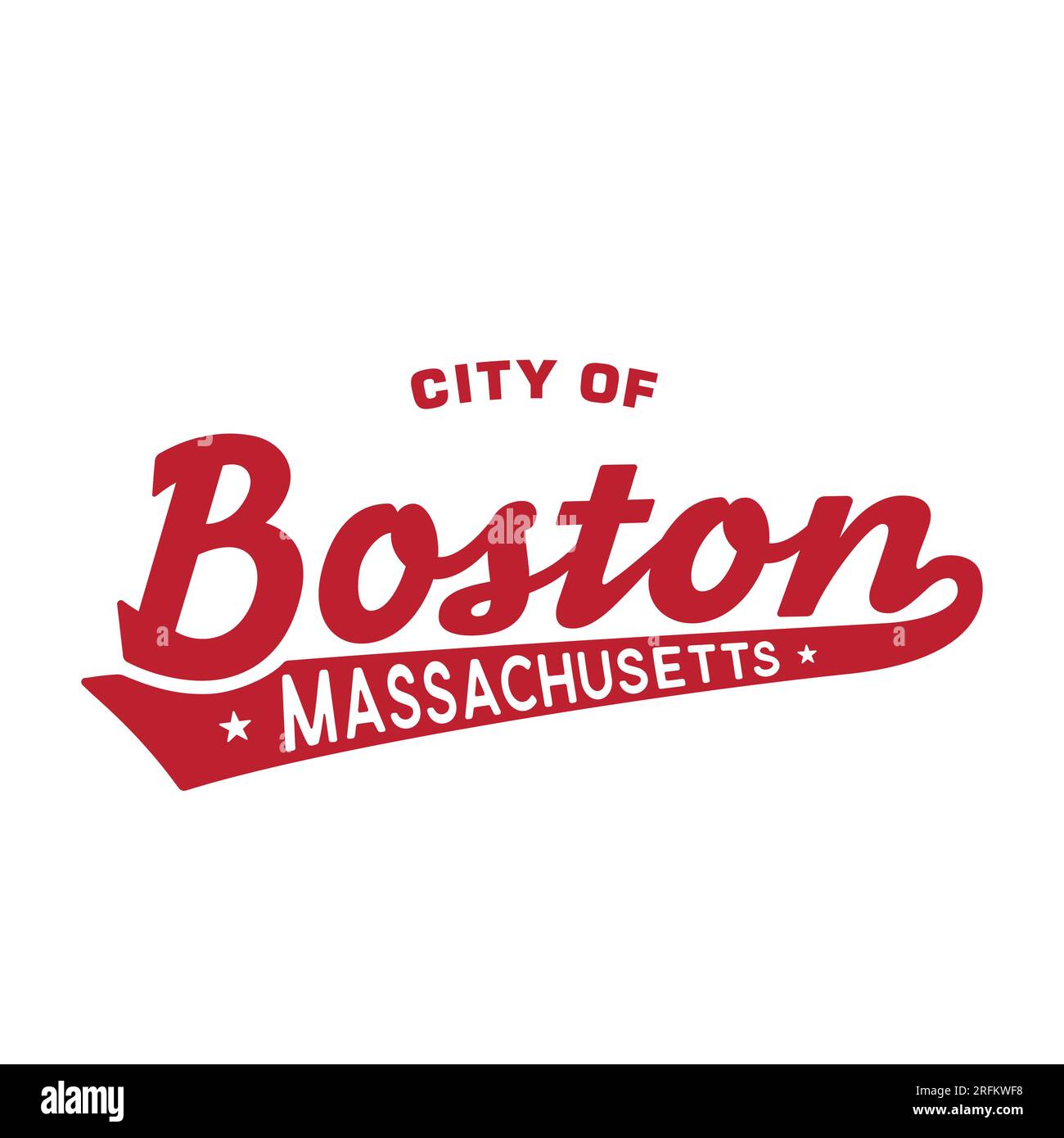 Boston lettering design. Boston, Massachusetts typography design ...