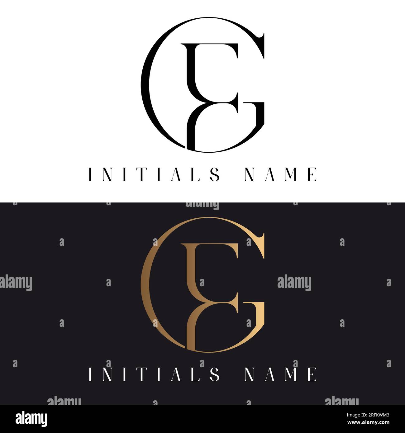 Letter gf logo hi-res stock photography and images - Alamy