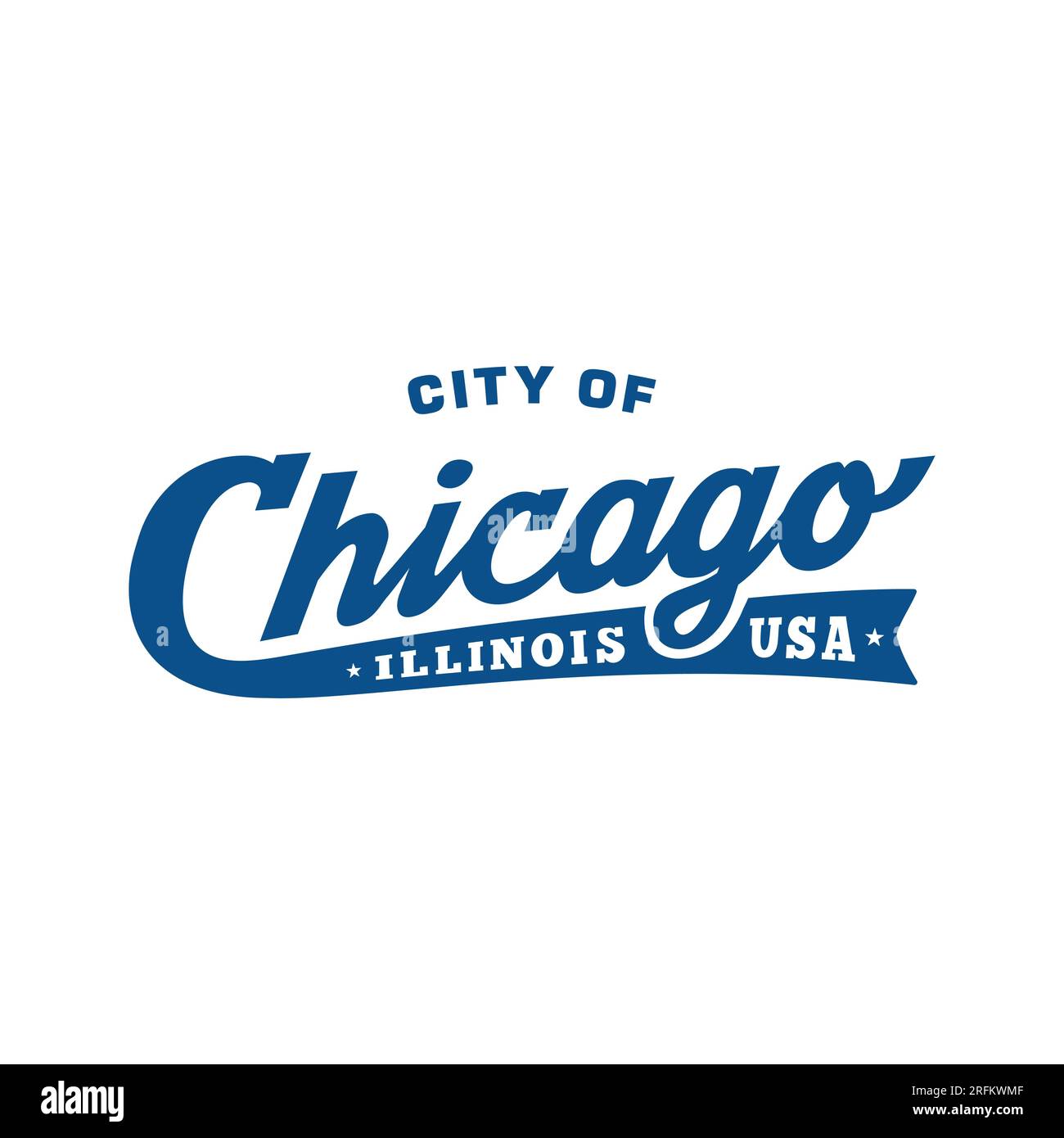 Chicago Illinois lettering design. Chicago typography design. Vector ...