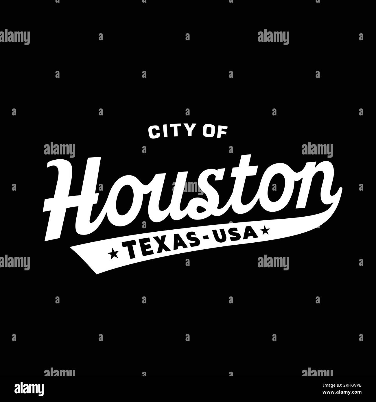 Houston Texas lettering design. City of Houston typography design ...