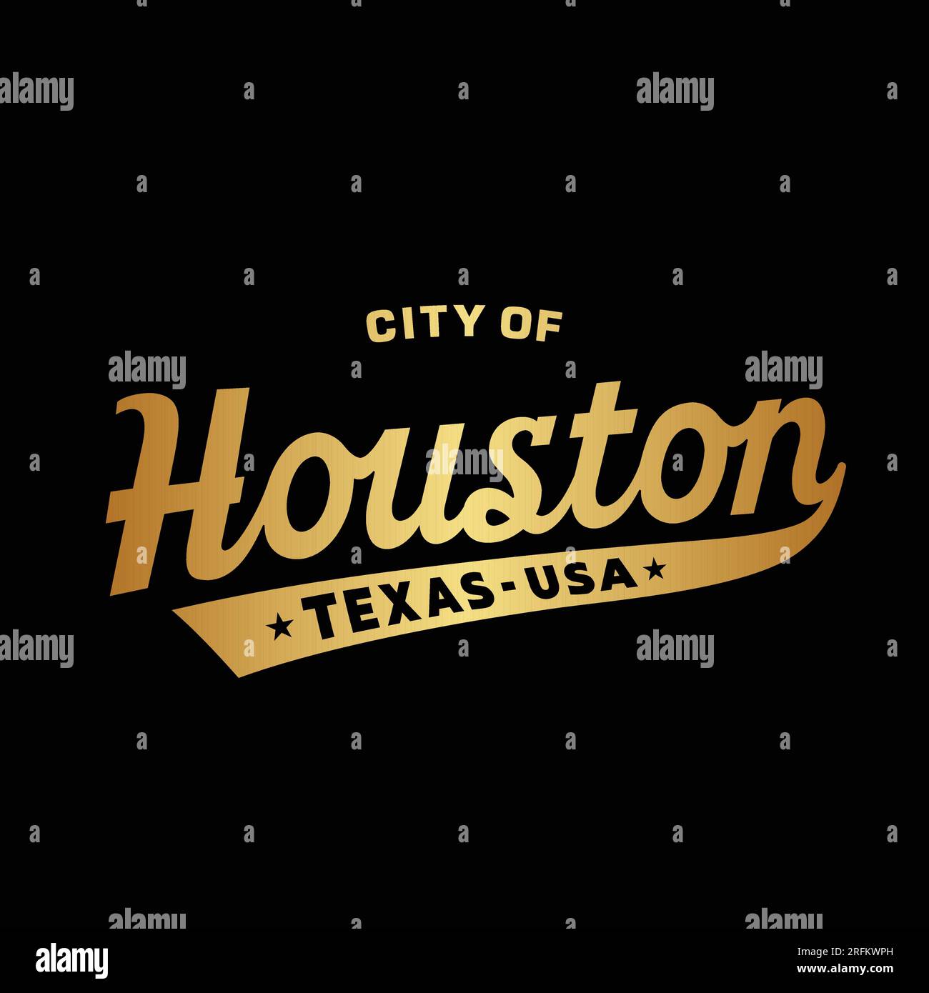 Houston Texas lettering design. City of Houston typography design ...