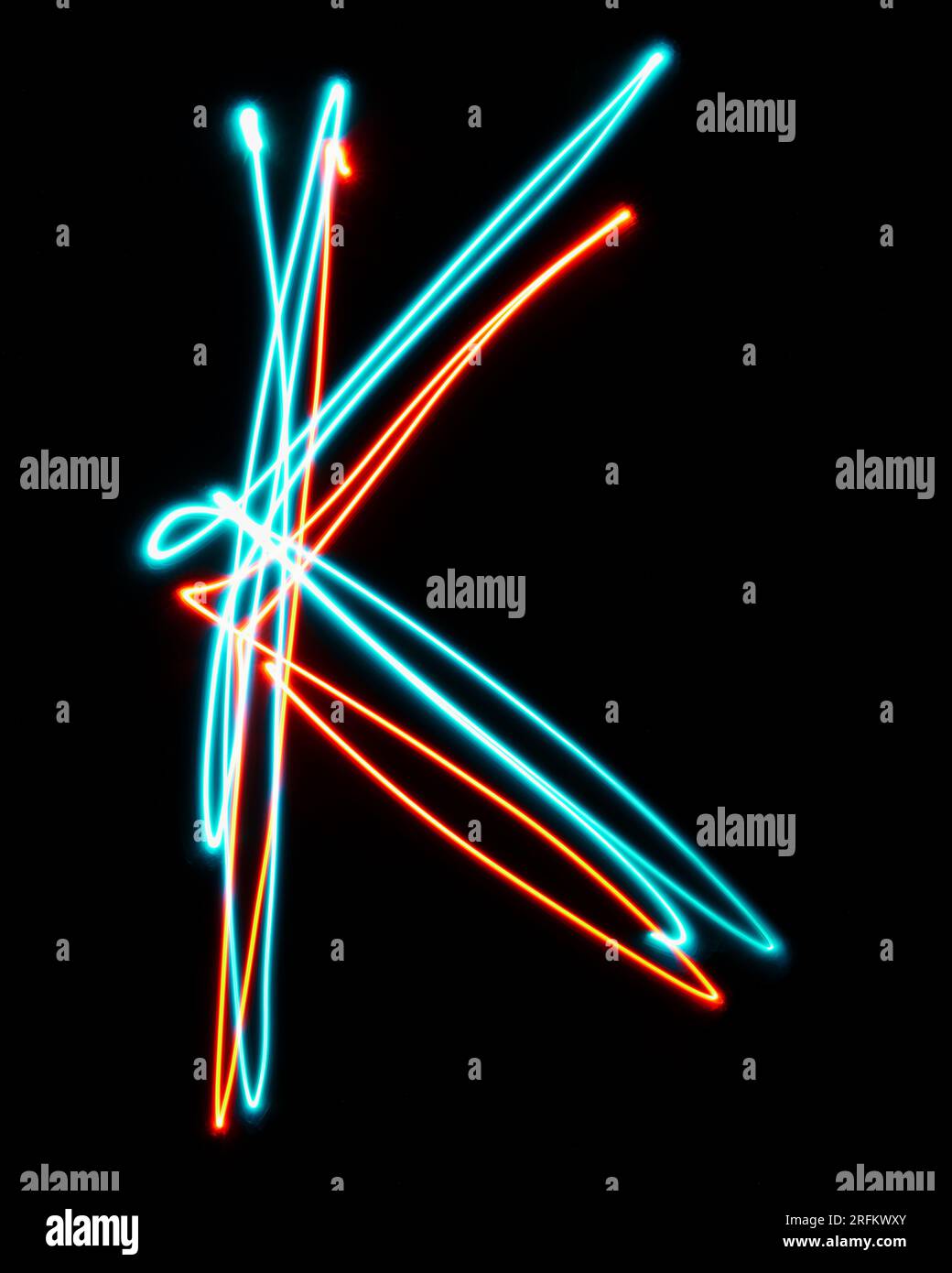 Neon Colored Wallpaper Letter K