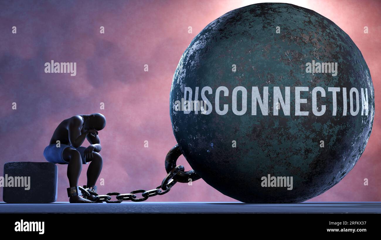 Disconnection - a metaphor showing human struggle with Disconnection ...