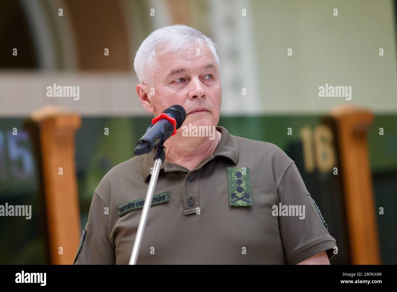KYIV, UKRAINE - AUGUST 4, 2023 - Commander of the Centre Air Force ...