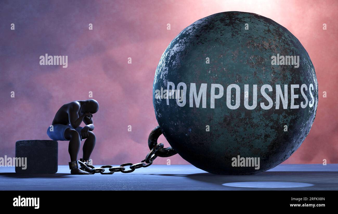 Pompousness - a metaphor showing human struggle with Pompousness ...