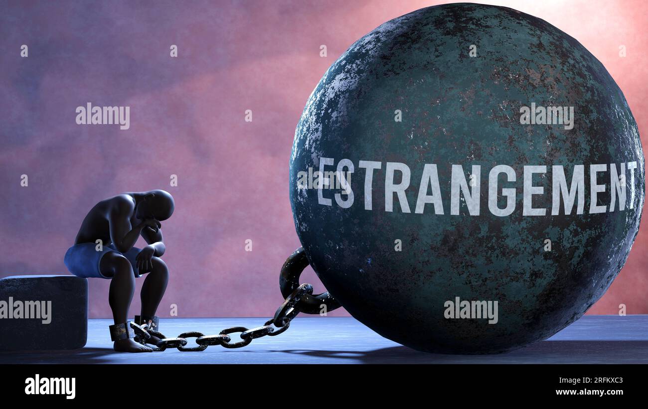 Estrangement - a metaphor showing human struggle with Estrangement ...