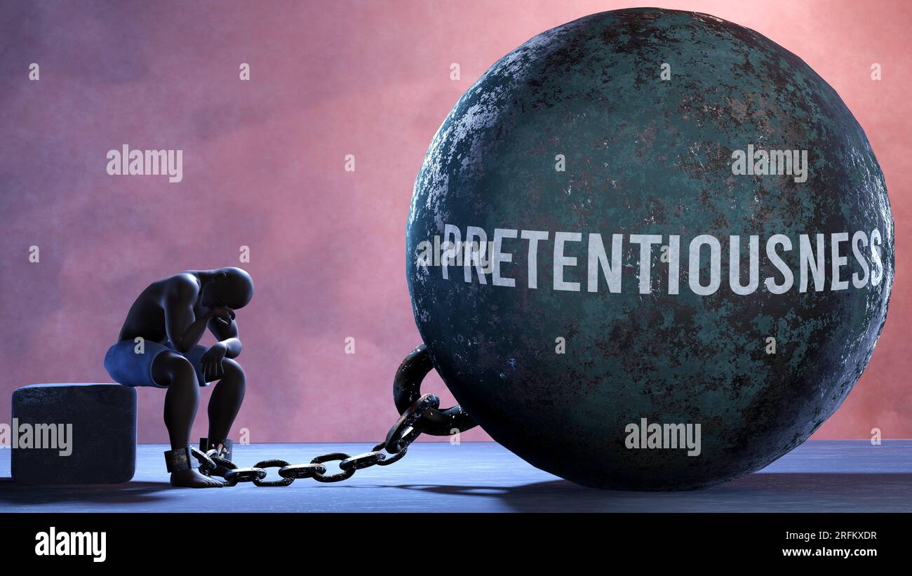 Pretentiousness - a metaphor showing human struggle with ...