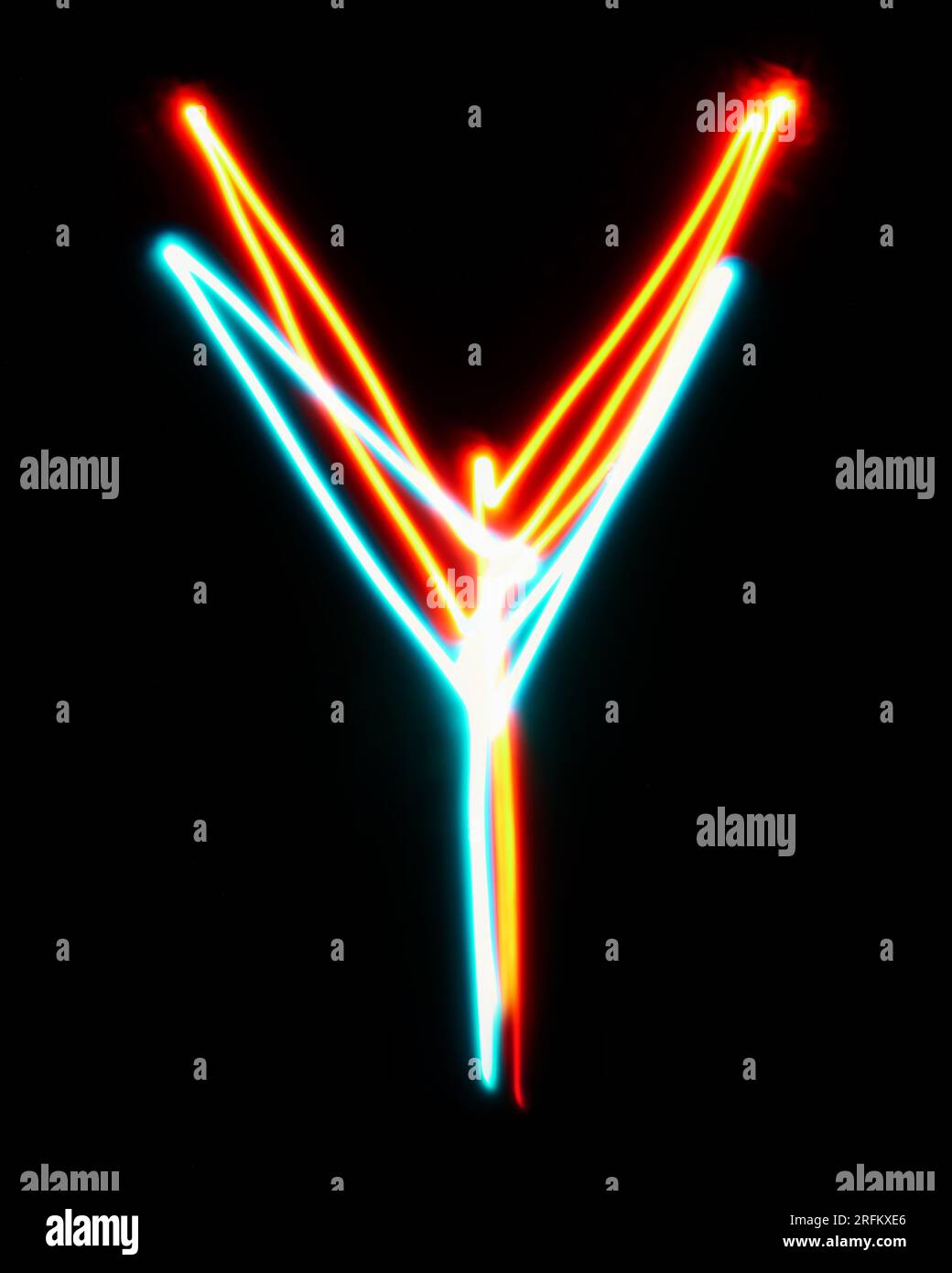 Neon letter y hi-res stock photography and images - Alamy