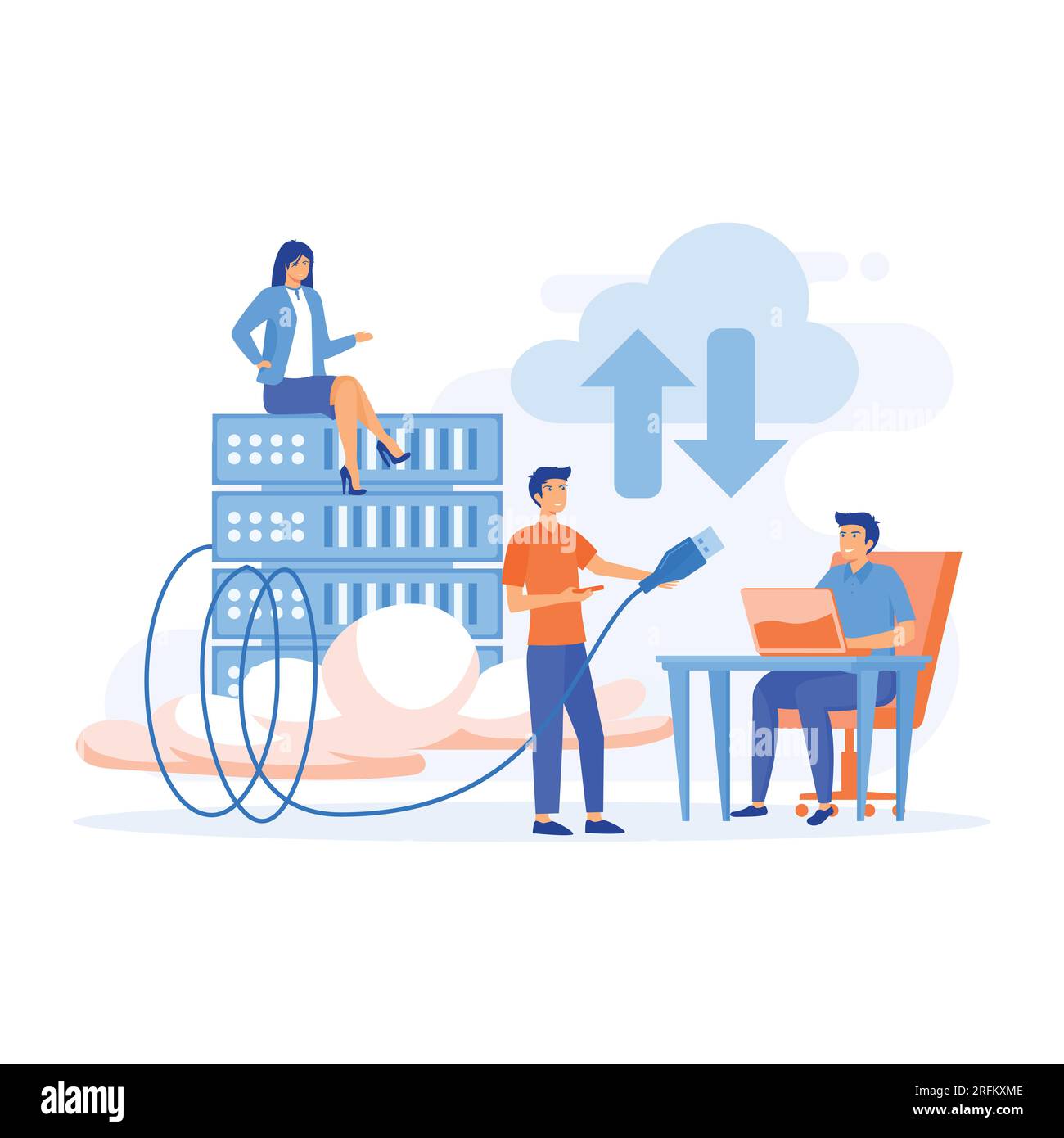 Hosting platform modern internet Cut Out Stock Images & Pictures - Alamy