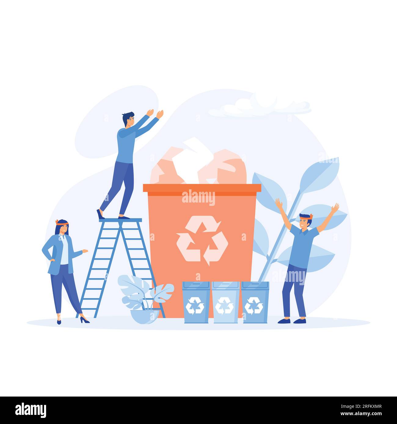 Clean plastic plants Stock Vector Images - Alamy