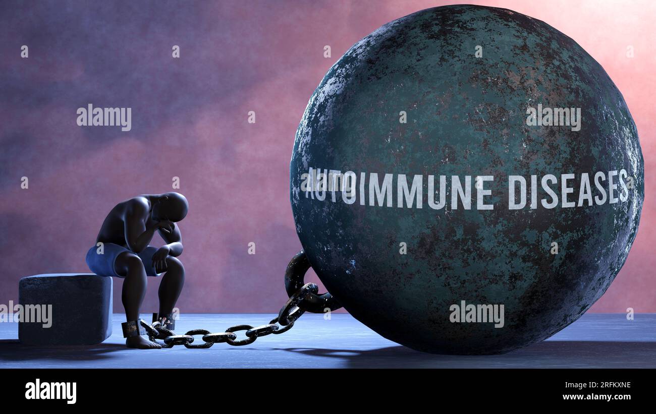 Autoimmune diseases - a metaphor showing human struggle with Autoimmune ...