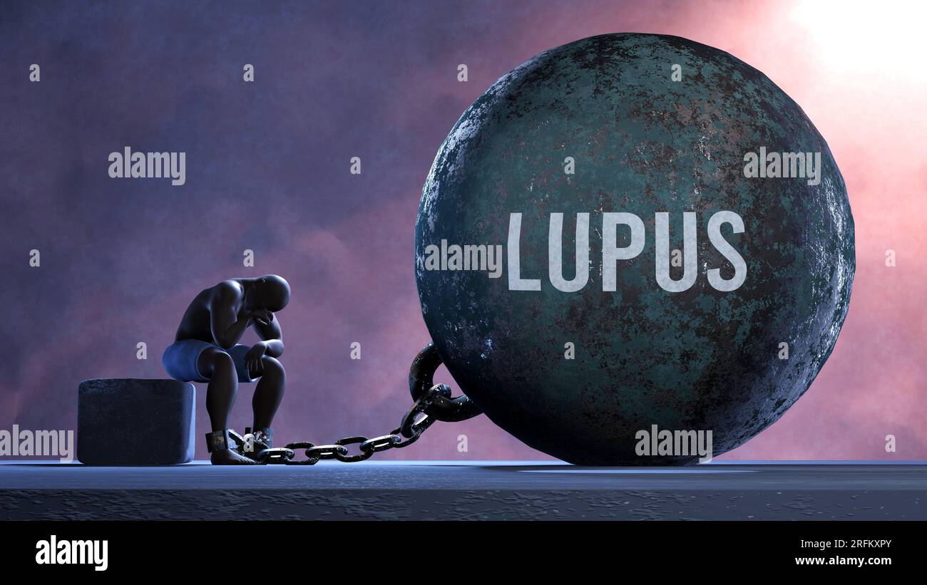 Lupus - a metaphor showing human struggle with Lupus. Resigned and ...