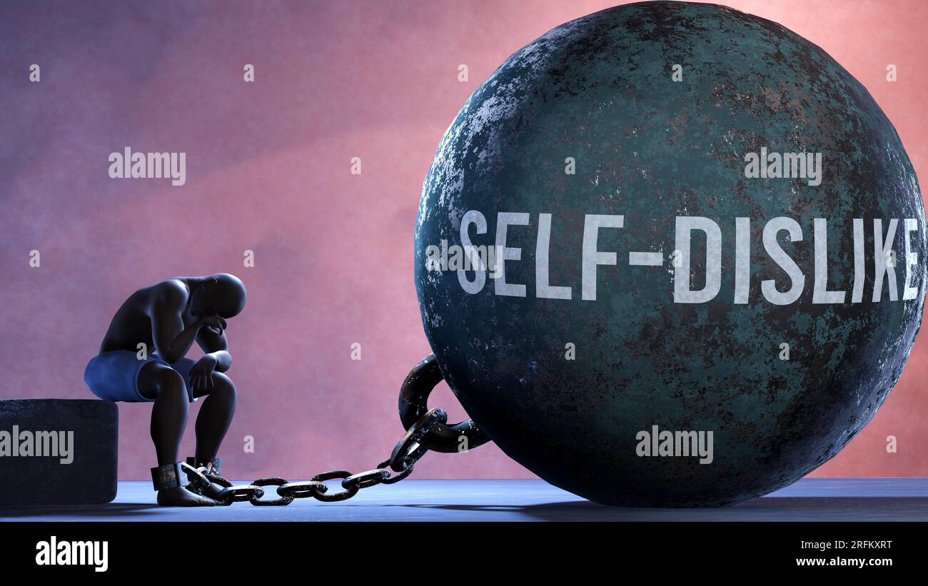 Self dislike - a metaphor showing human struggle with Self dislike ...
