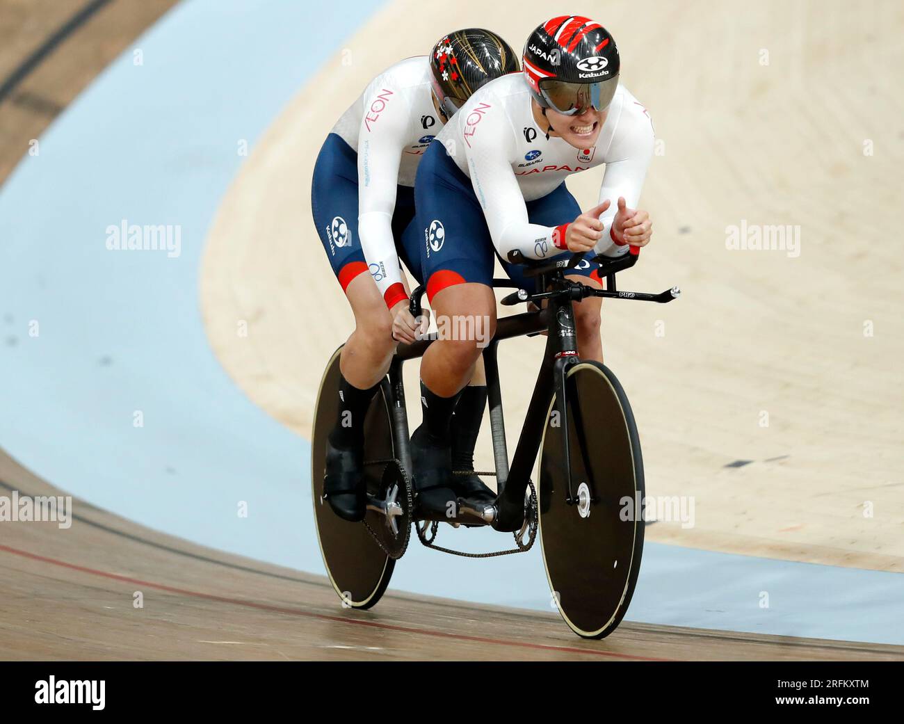 Kazuhei Kimura and Kiaki Miura of Team Japan in the Men's B 1km Time ...