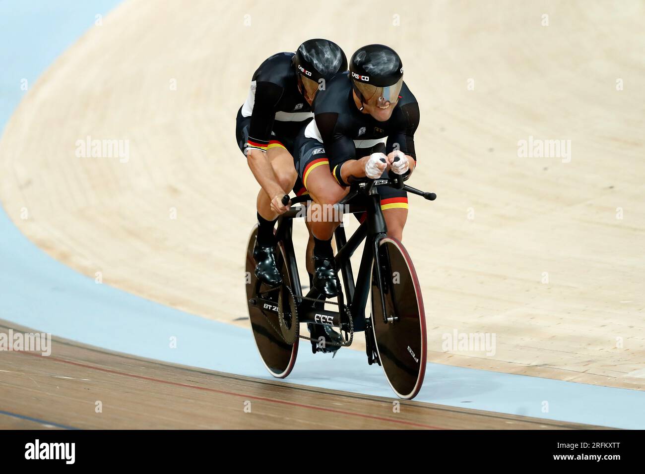 Thomas Ulbricht and Robert Forstemann of Team Germany in the Men's B ...