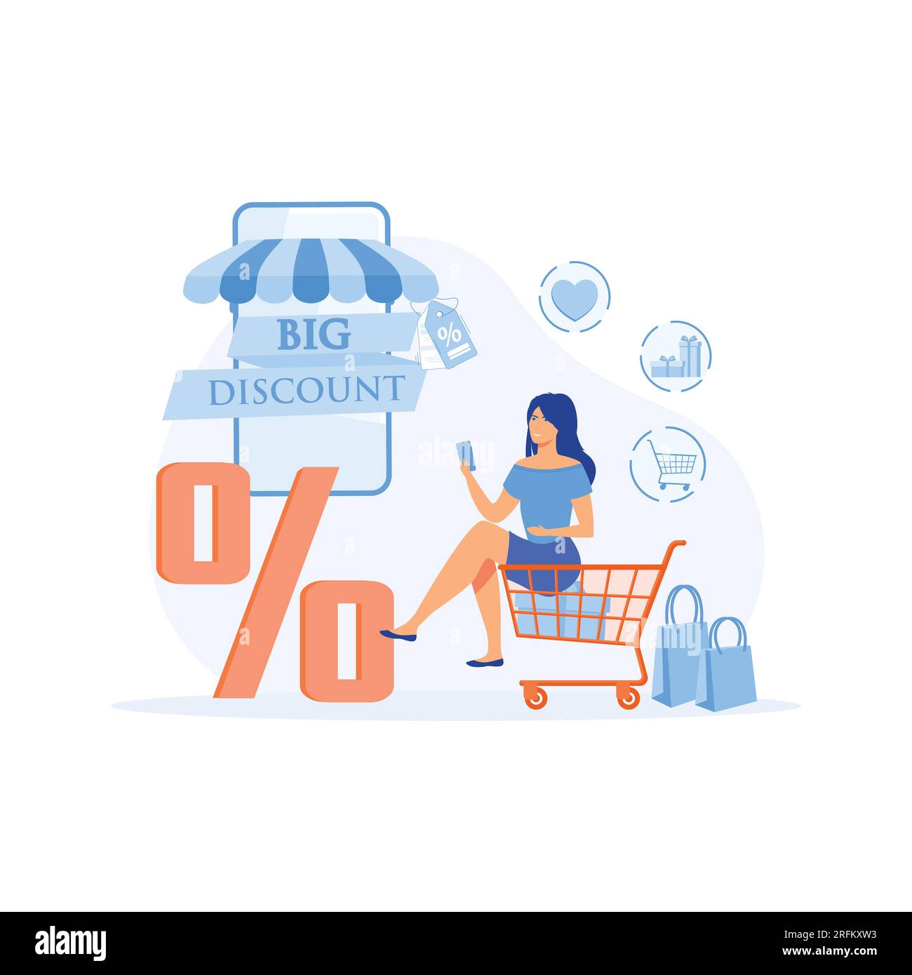 Big clothes shop in Stock Vector Images - Alamy