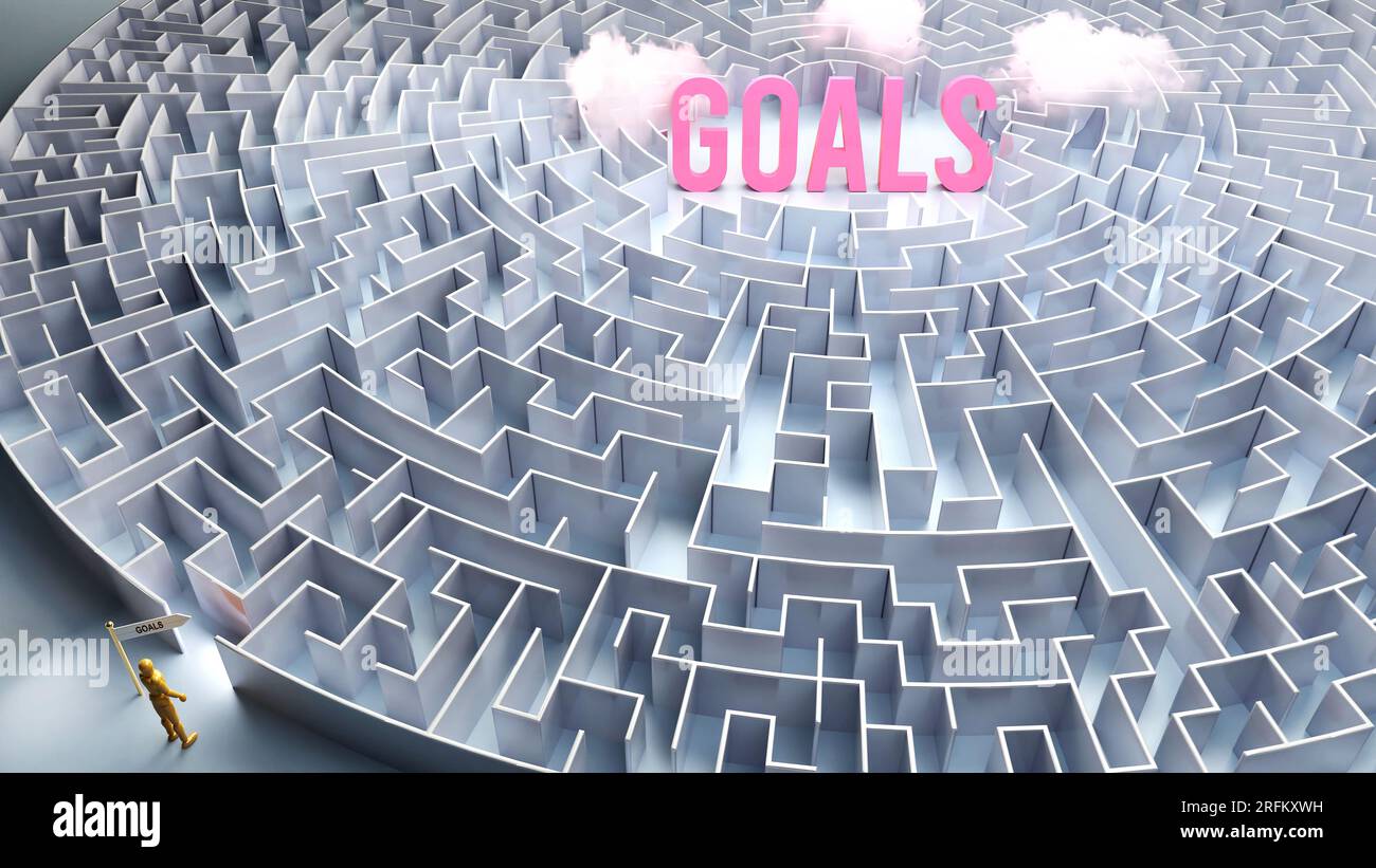 A journey to find Goals - going through a confusing maze of obstacles ...