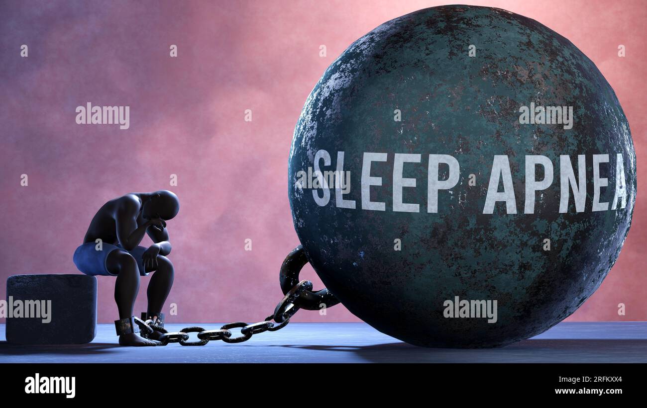 Sleep apnea - a metaphor showing human struggle with Sleep apnea ...
