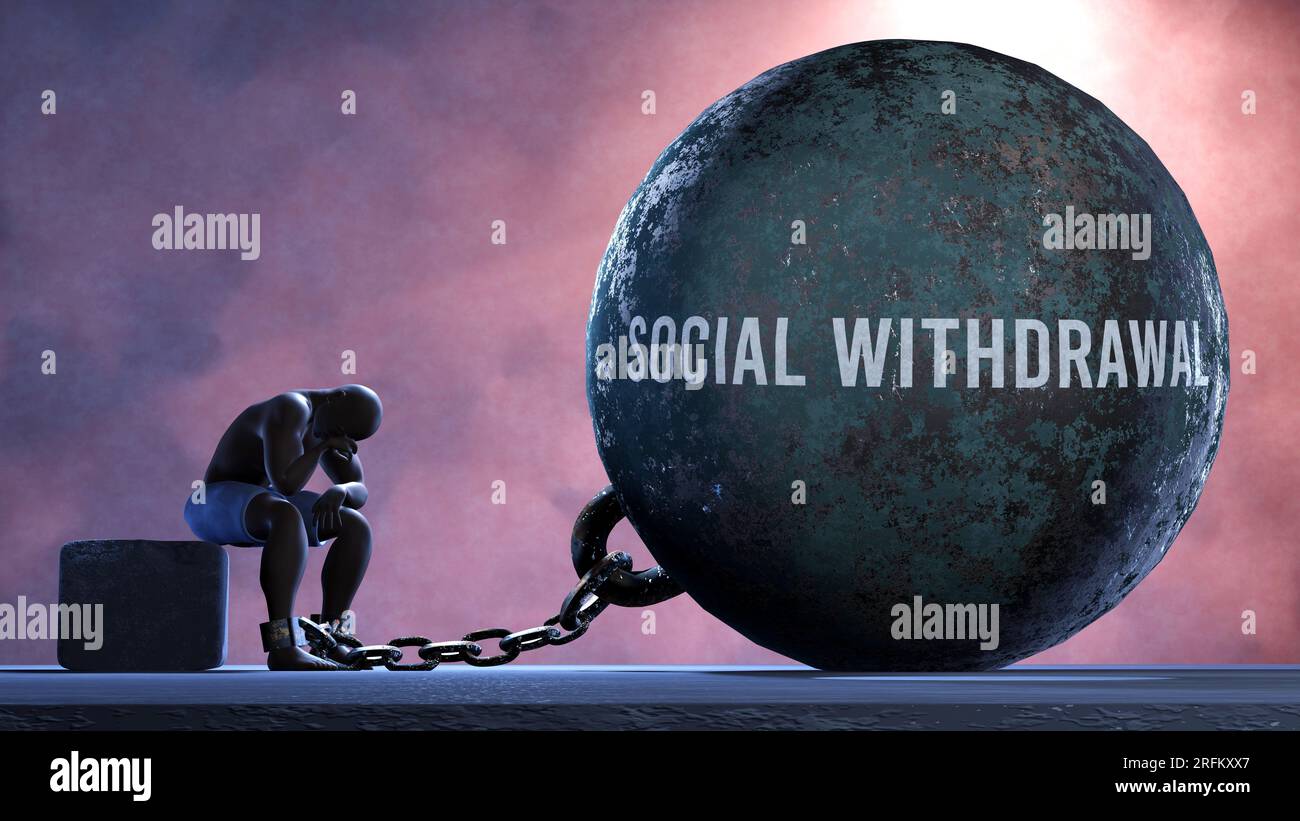 Social withdrawal - a metaphor showing human struggle with Social ...