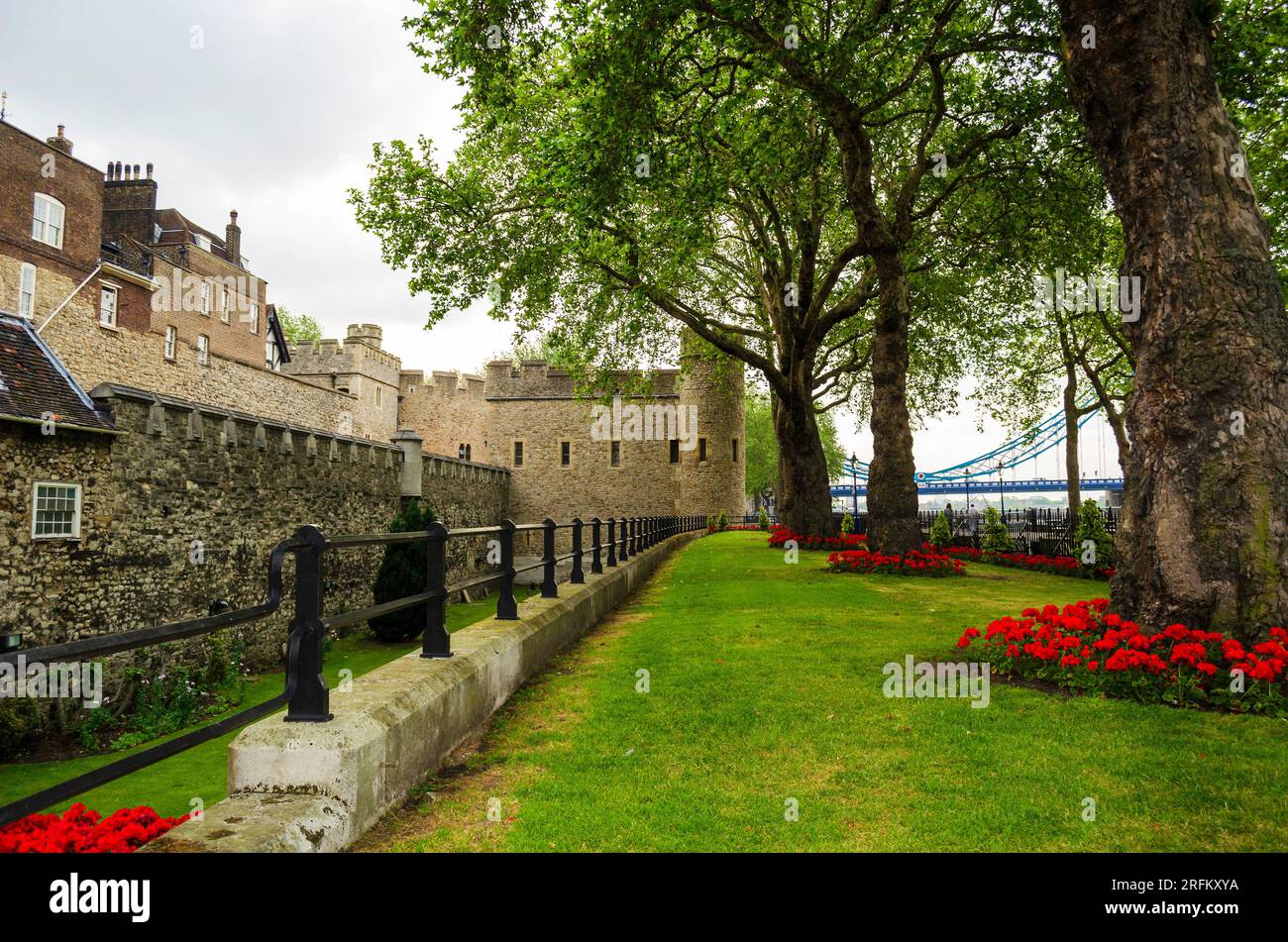 The Tower of London is a historic castle with medieval walls and is an ...