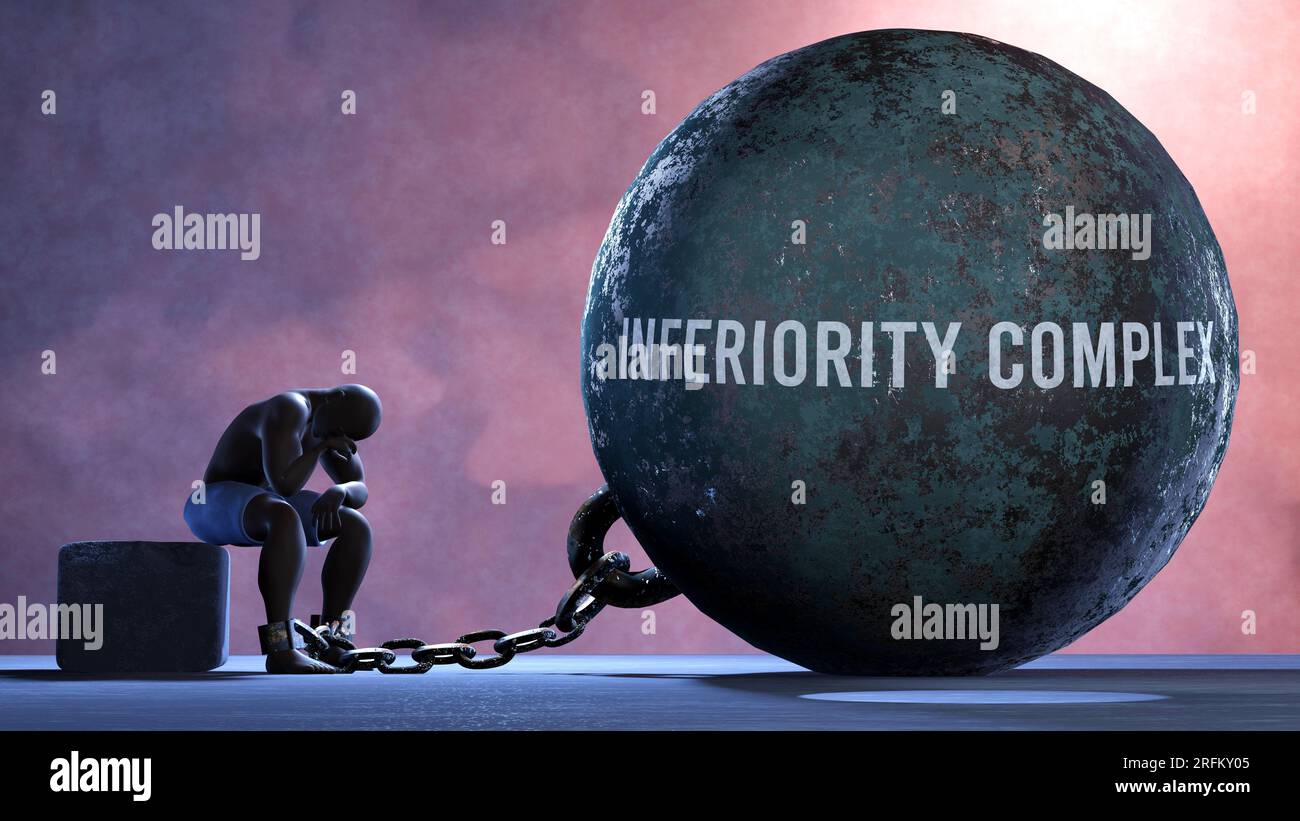 Inferiority complex - a metaphor showing human struggle with ...