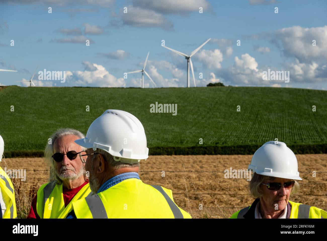 Den Brook Windfarm, Devon, UK Stock Photo - Alamy