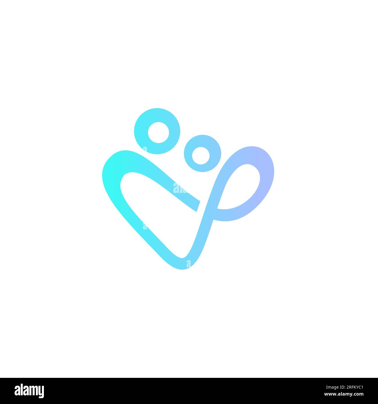 Heart People Logo. Love Human Abstract logo Stock Vector Image & Art ...