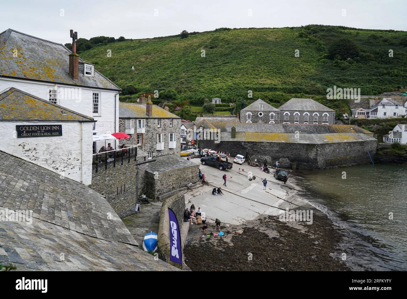 The fishing village of Port Isaac in Cornwall. Tuesday August 1st 2023 ...