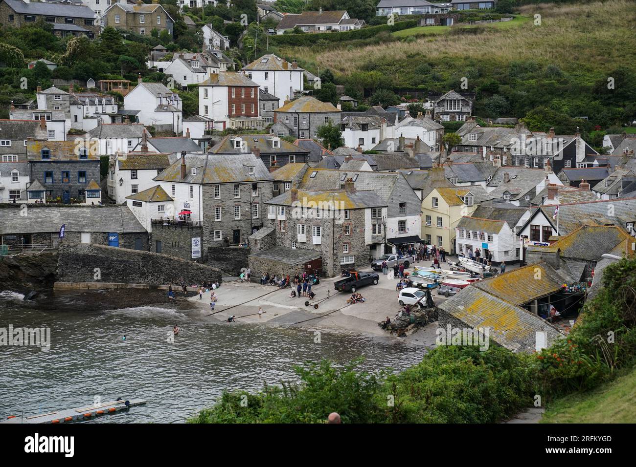 The fishing village of Port Isaac in Cornwall. Tuesday August 1st 2023 ...