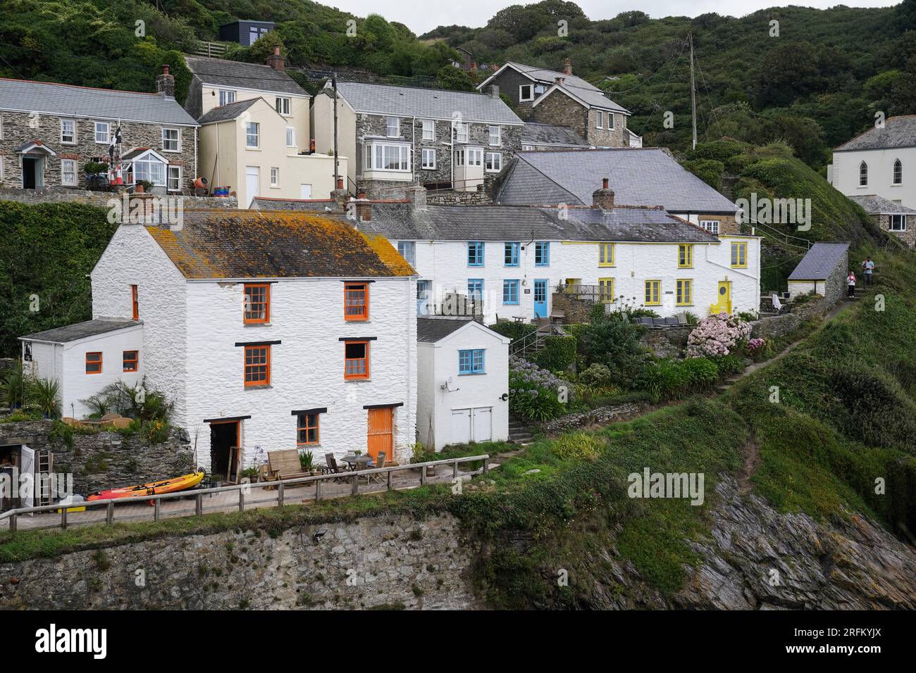 The fishing village of Portloe in Cornwall. Thursday August 3rd 2023 ...
