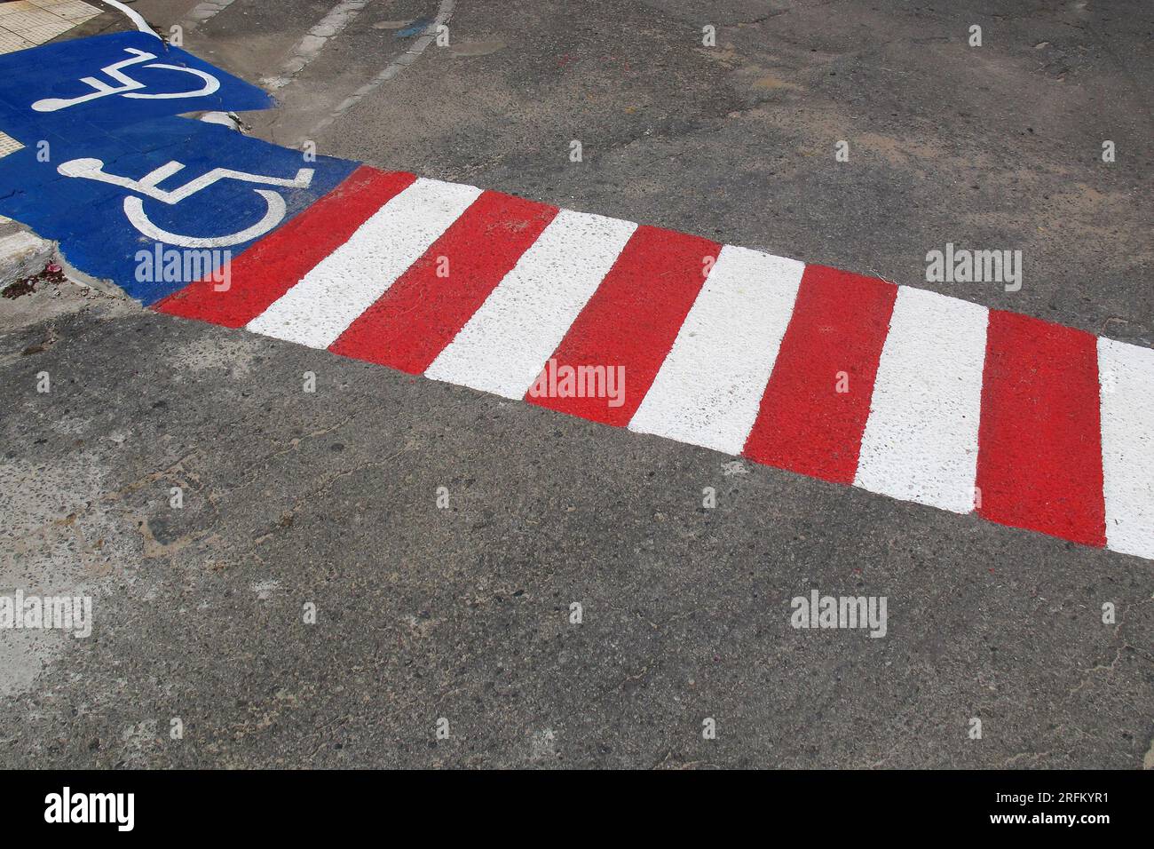 accessibility ramp for wheelchair users with accessibility symbol ...