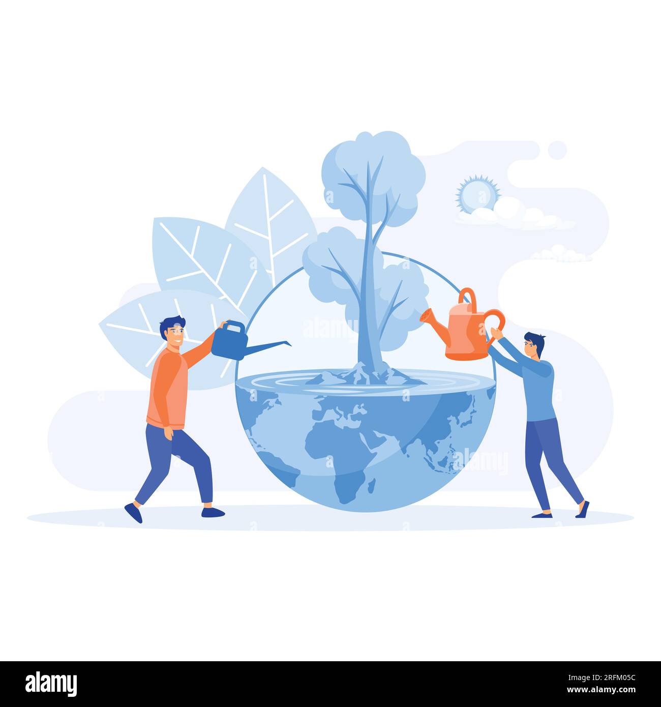 World Environment Day, Bio Technology, green planet, globe with trees ...