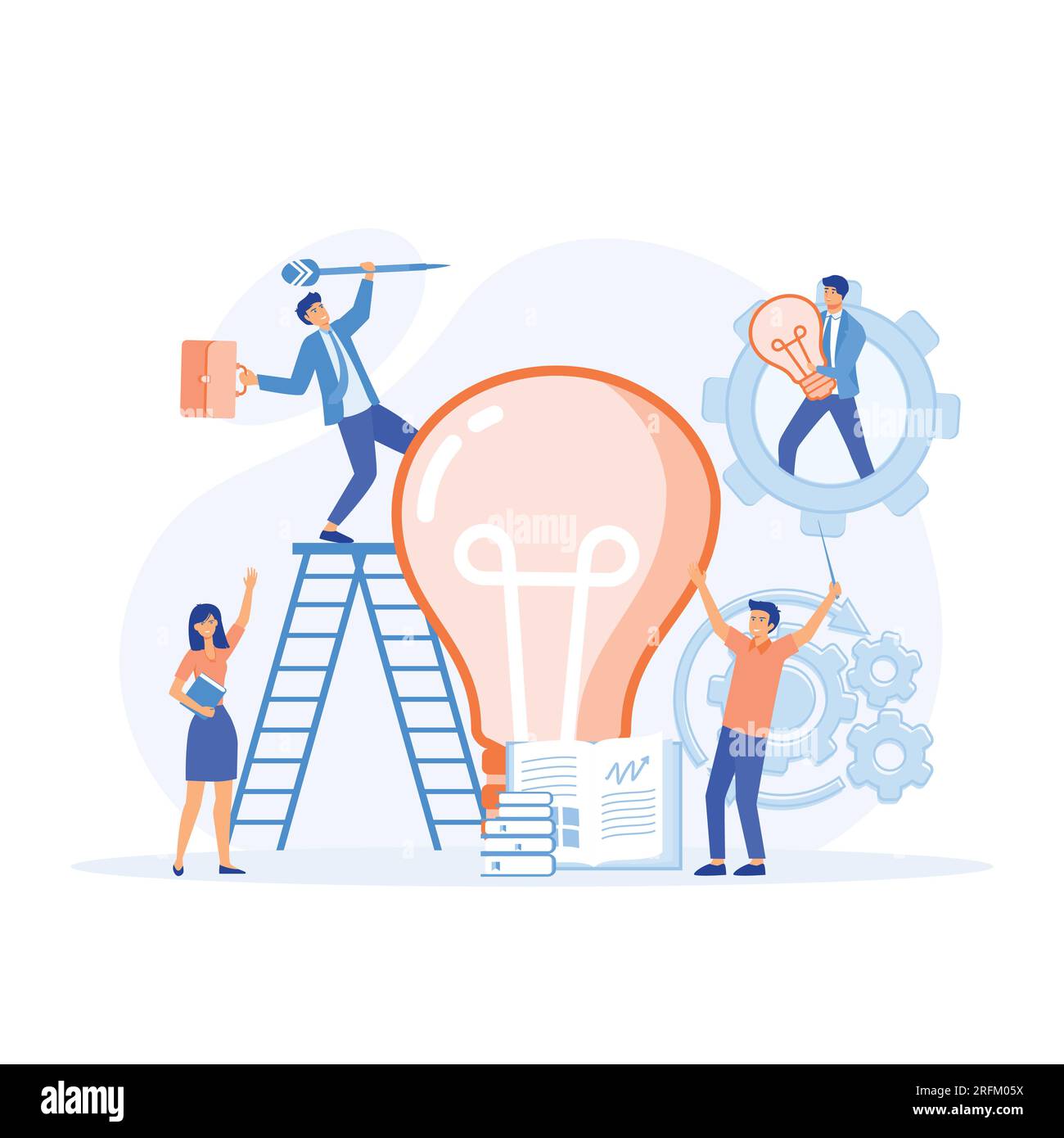 Creative team portrait Stock Vector Images - Alamy